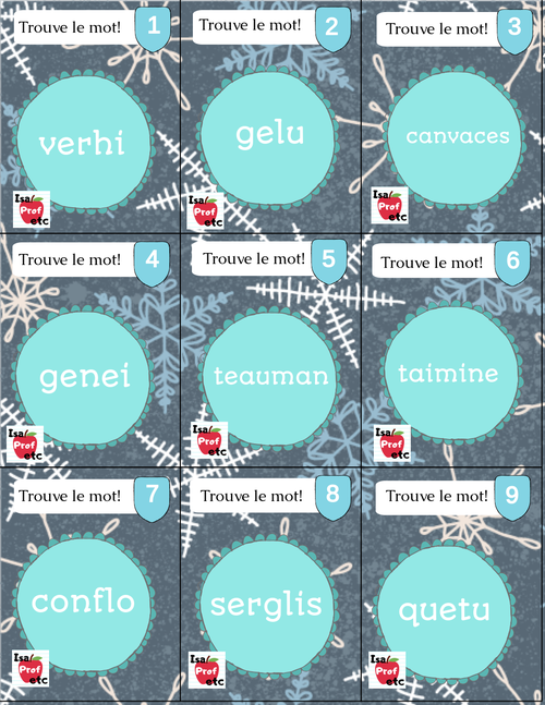 Prof: 5 documents parfaits pour l'hiver!