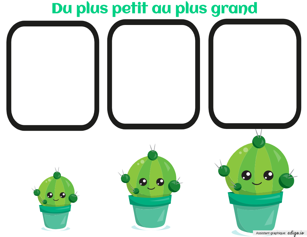 Du plus petit au plus grand, Preschool, Kindergarten, Exercises ...