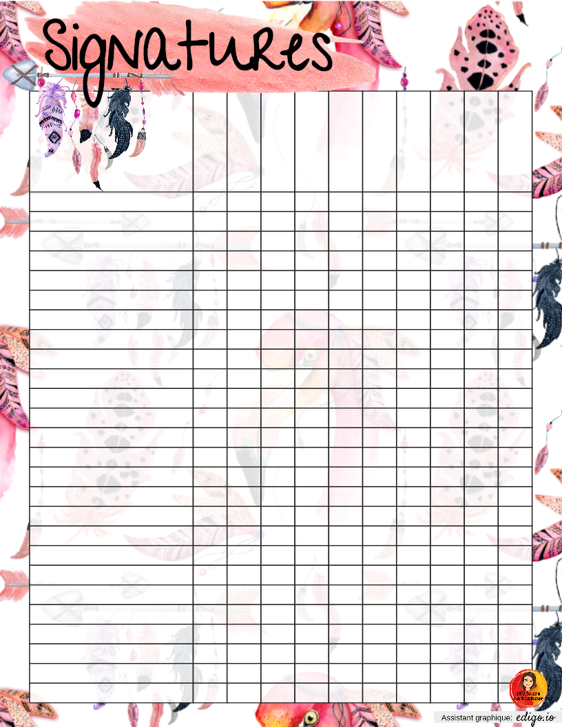 Signatures, 6e année, CM2, CM1, CE2, CE1, CP, Autres, Outils ...