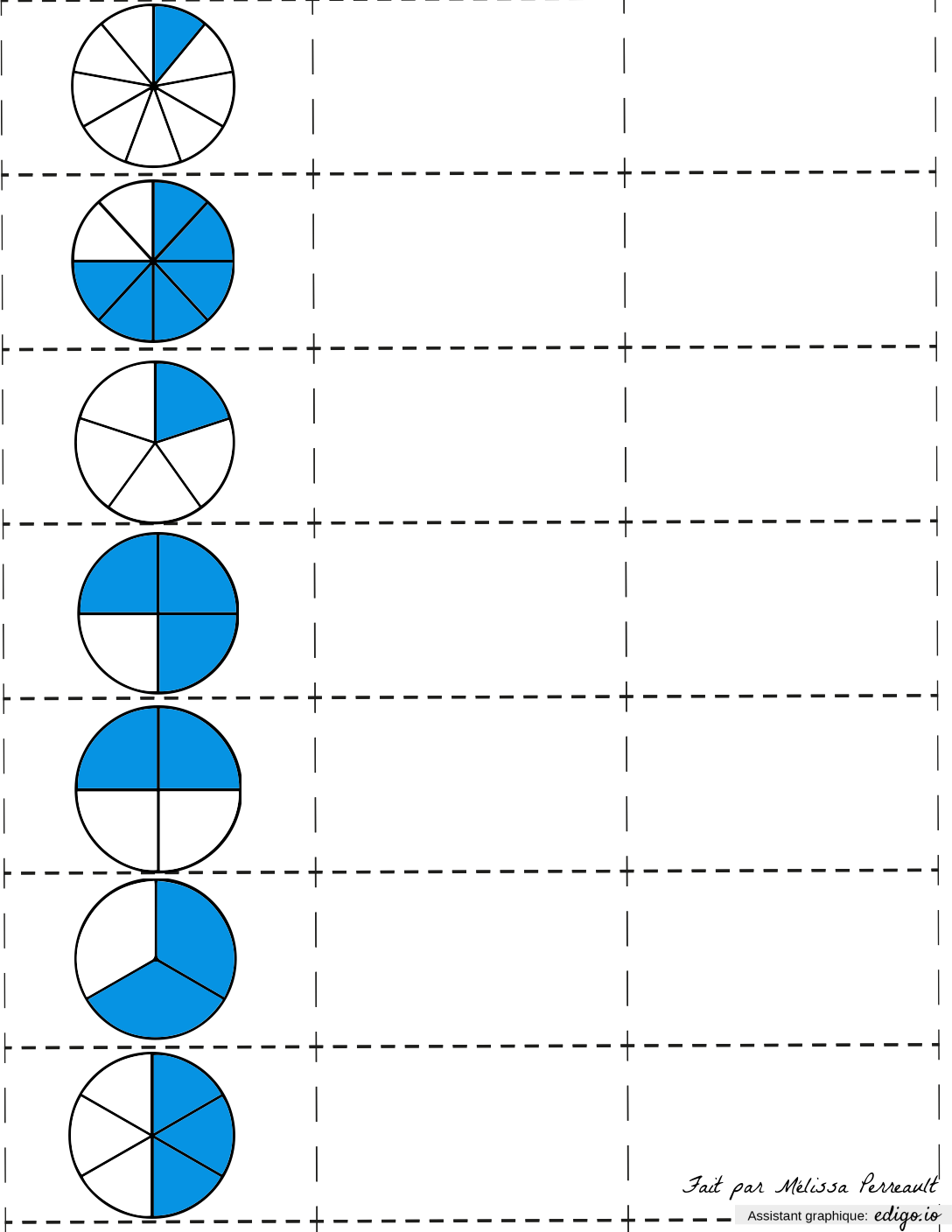 Association de fractions, 4e année, 3e année, Cartes de jeu ...