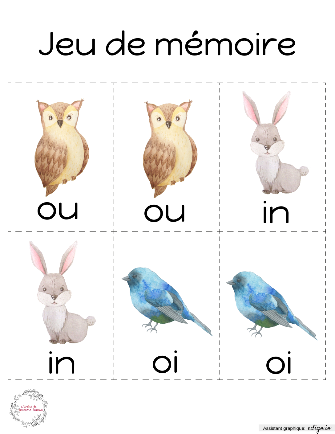 Jeu de mémoire sons, 2e année, 1re année, Préscolaire, Exercices et ...