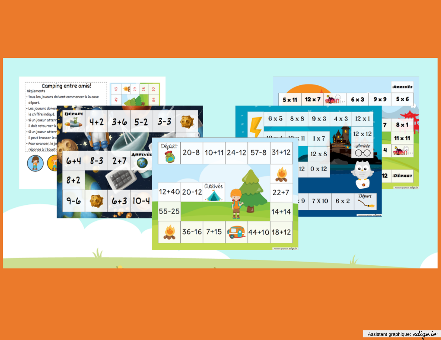 Jeux de maths, 5e année, 4e année, 3e année, 2e année, 1re année ...