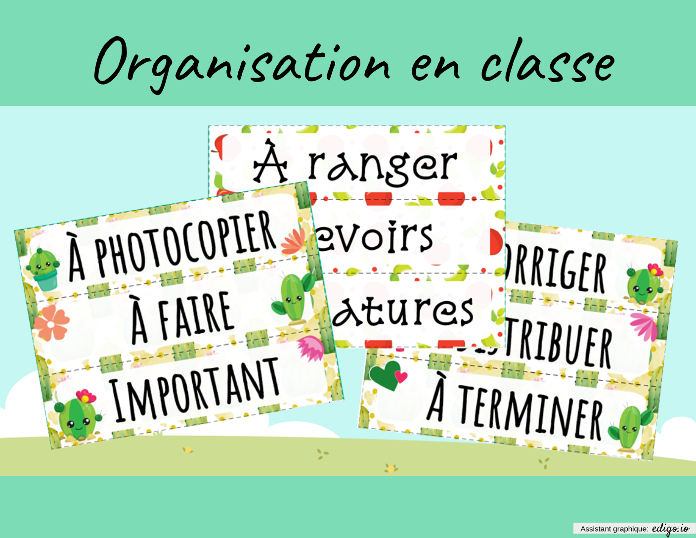 Organisation classe, 6e année, 5e année, 4e année, 3e année, 2e année ...