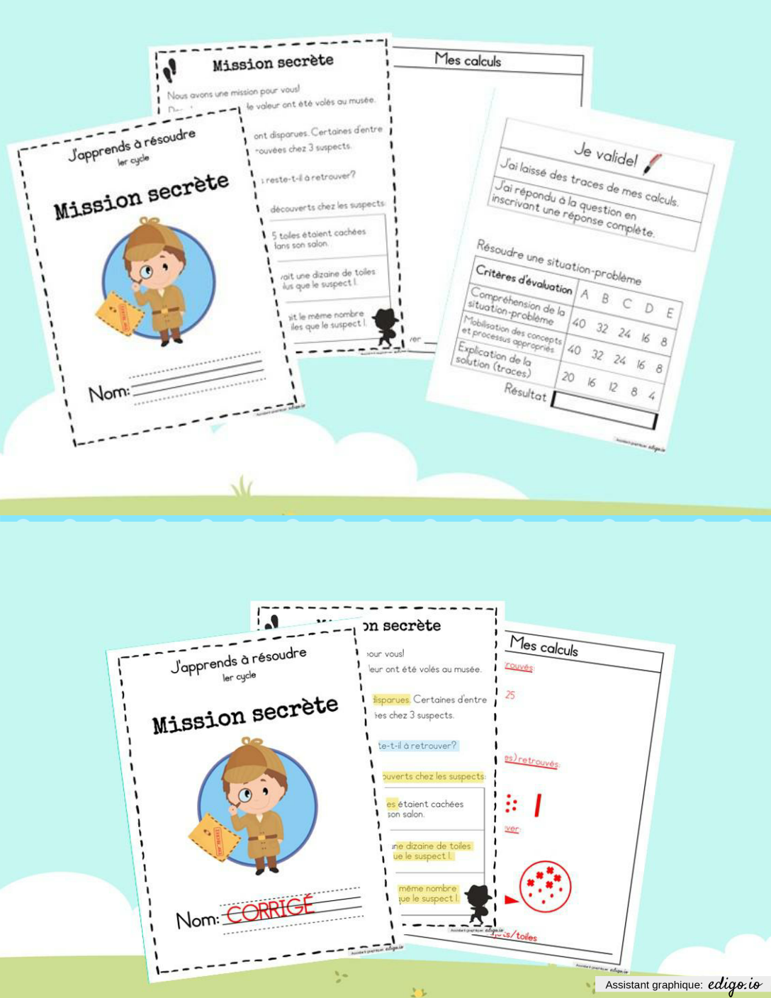 Résoudre, 2e année, 1re année, Exercices et activités, Évaluations ...