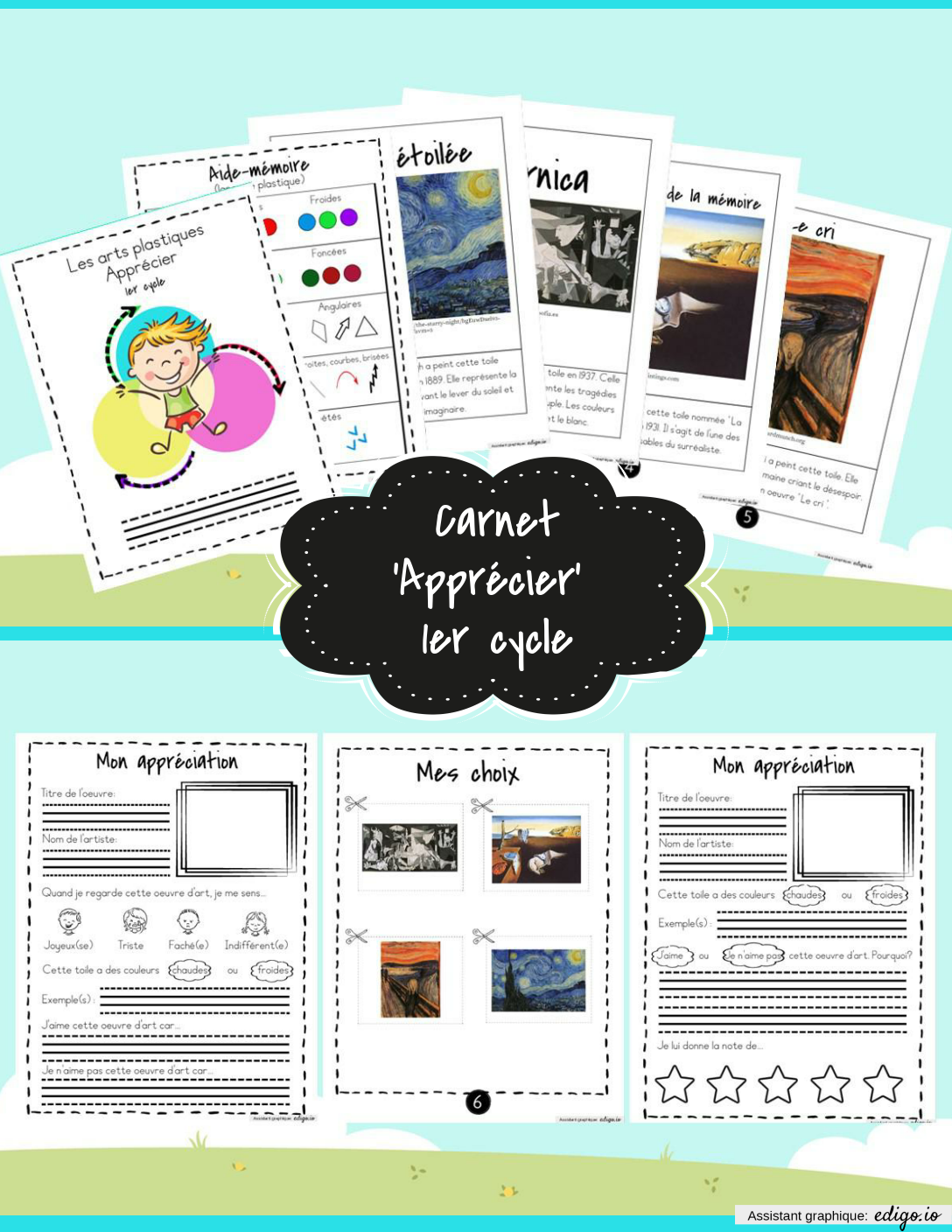 Apprécier des oeuvres d'art, CE2, CE1, CP, Exercices et activités ...