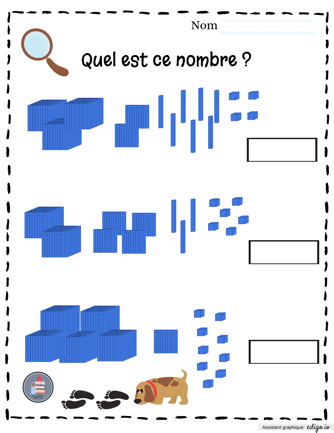 Quel est ce nombre ?, 4e année, 3e année, Arithmétique - Edigo
