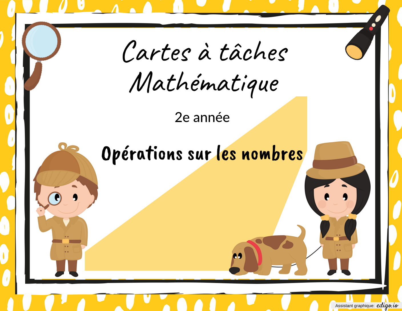 Gabarit de cartes à tâches opérations sur les nombres, 6e année, 5e ...