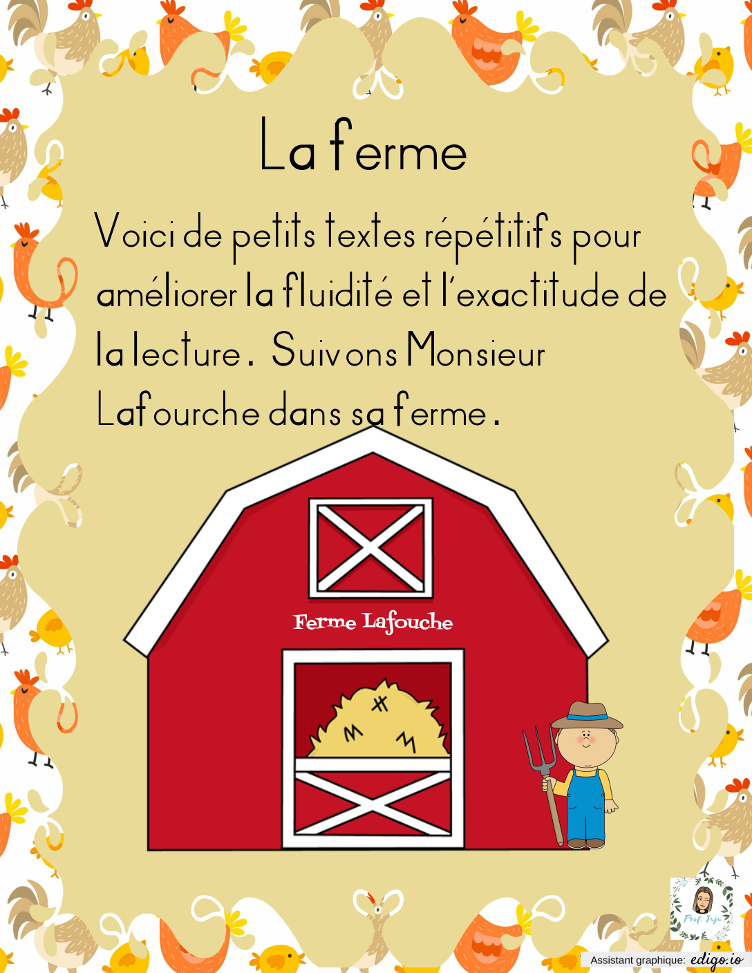 Lecture étudiée, la ferme, 2e année, 1re année, Exercices et activités ...