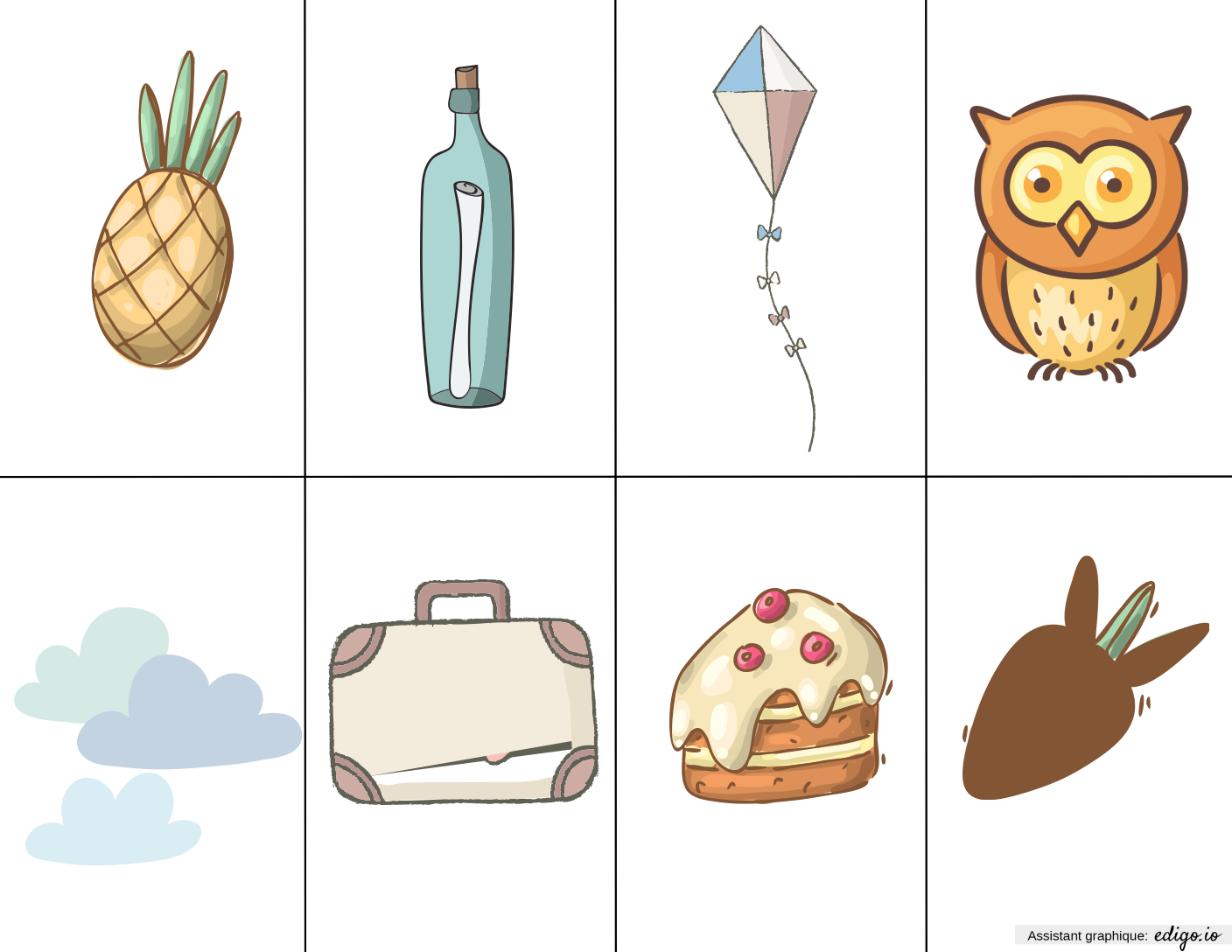 Jeu de mémoire conscience phono, MS et GS, Cartes de jeu - Edigo