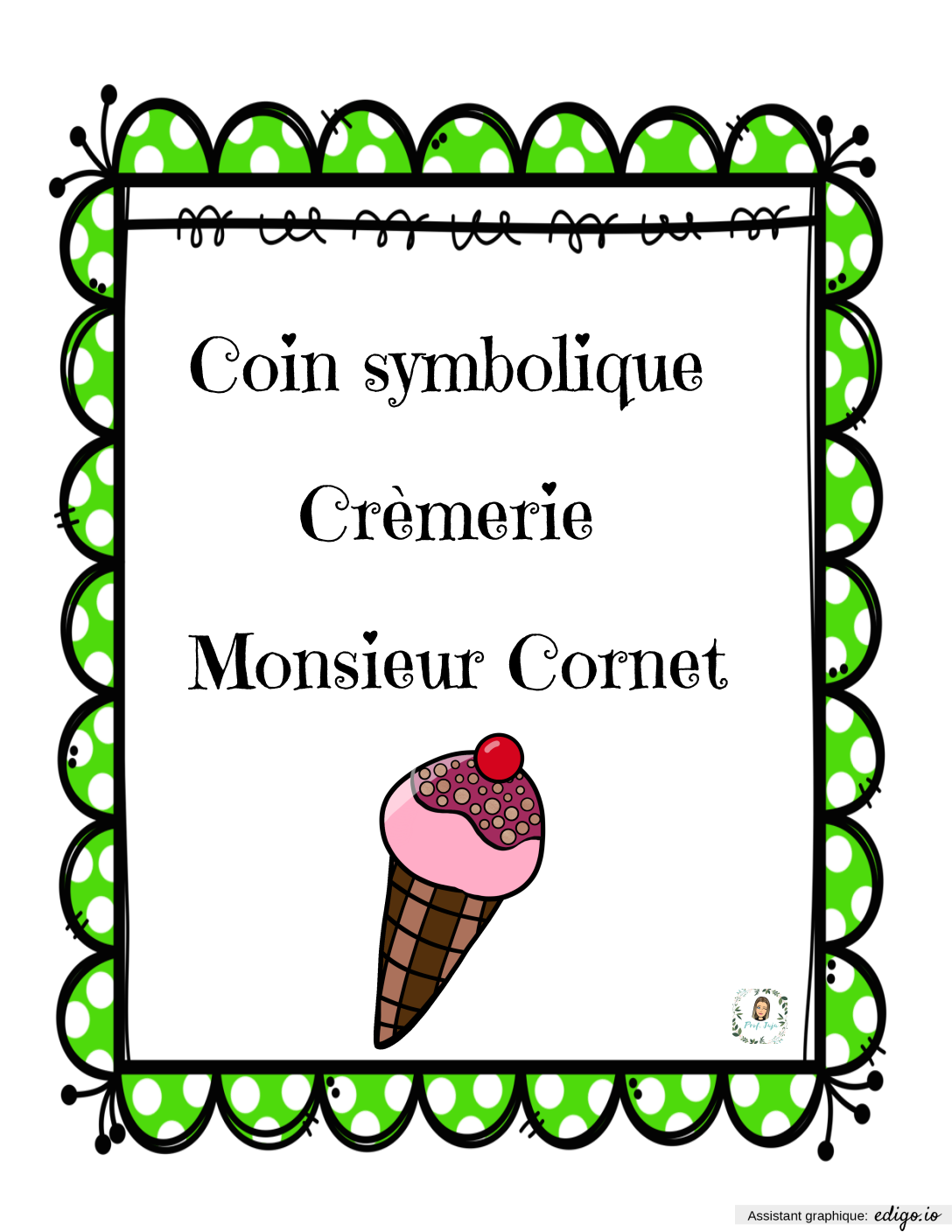 Coin symbolique crèmerie, MS et GS, PS, Autres, Thèmes - Edigo