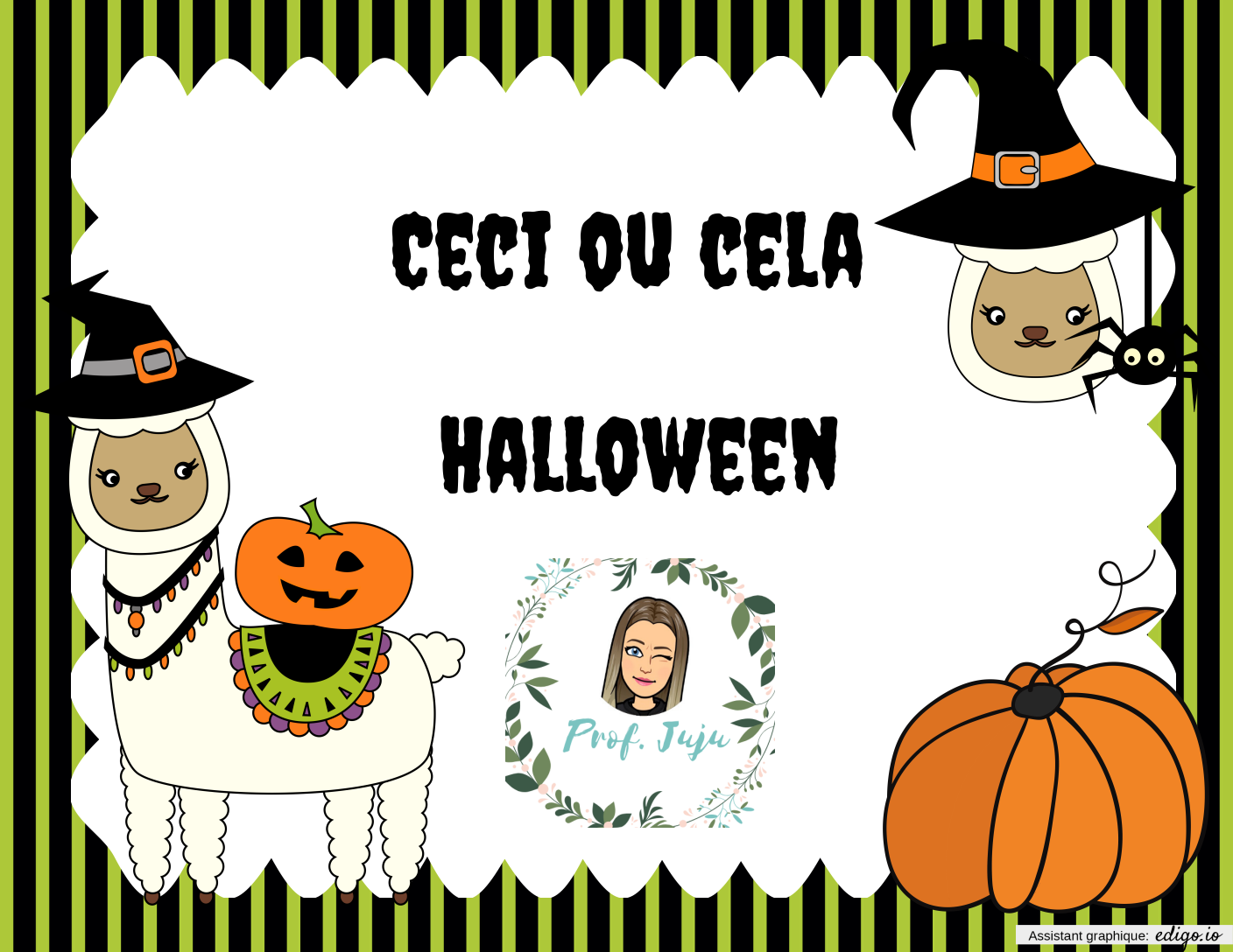Ceci cela Halloween, CE1, CP, MS et GS, Exercices et activités, Cartes ...