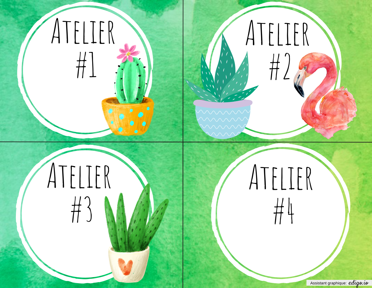 Affiches d'ateliers, 6e année, CM2, CM1, CE2, CE1, CP, MS et GS ...