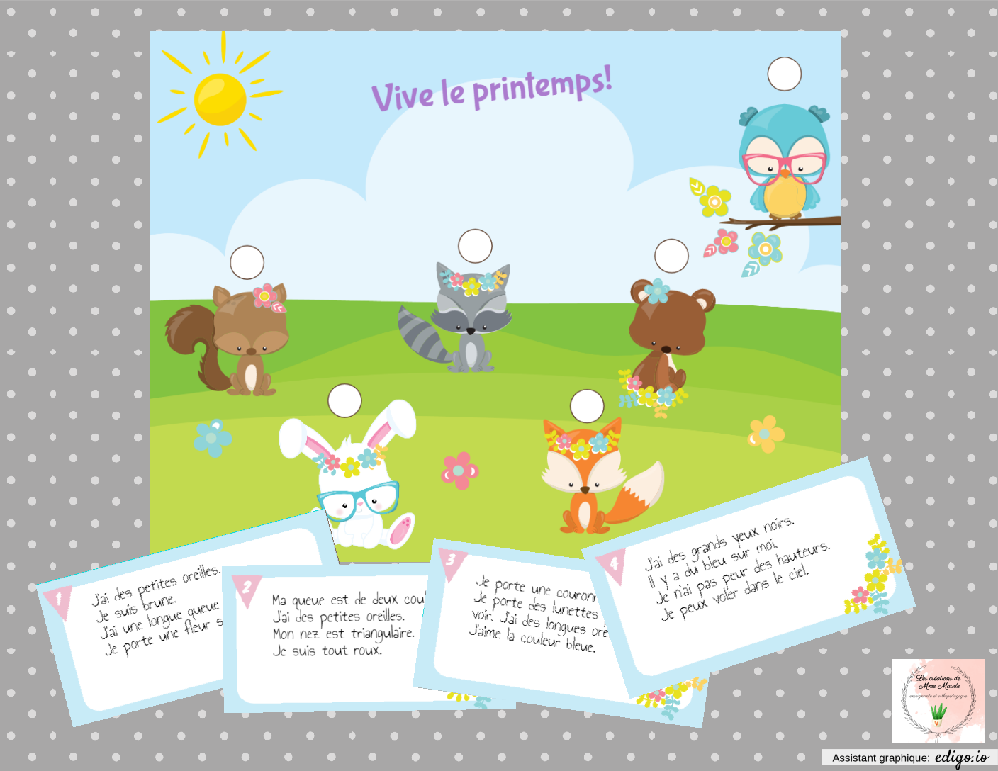 Atelier lecture- printemps, 2e année, 1re année, Préscolaire, Exercices ...