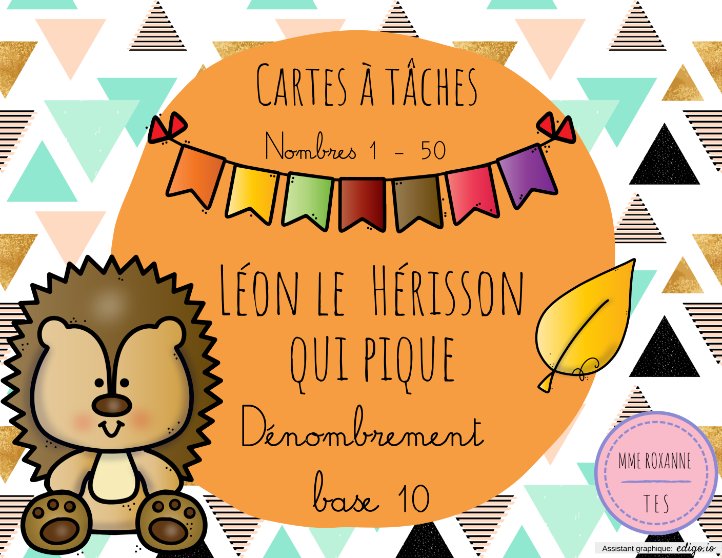 Dénombrement base 10, 1re année, Cartes à tâche, Arithmétique - Edigo