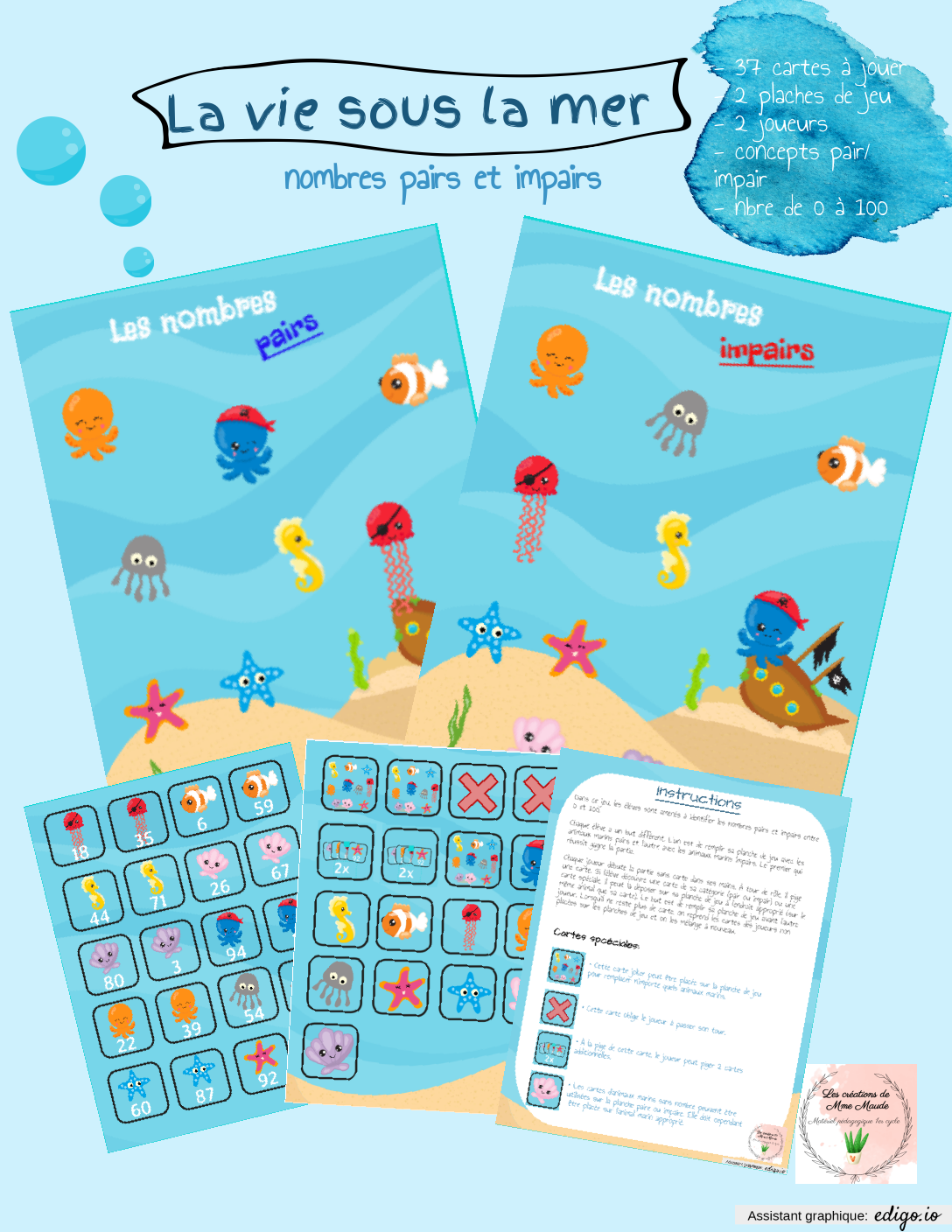 Jeu pair et impair, Fourth grade, Third grade, 2nd grade, 1st grade ...