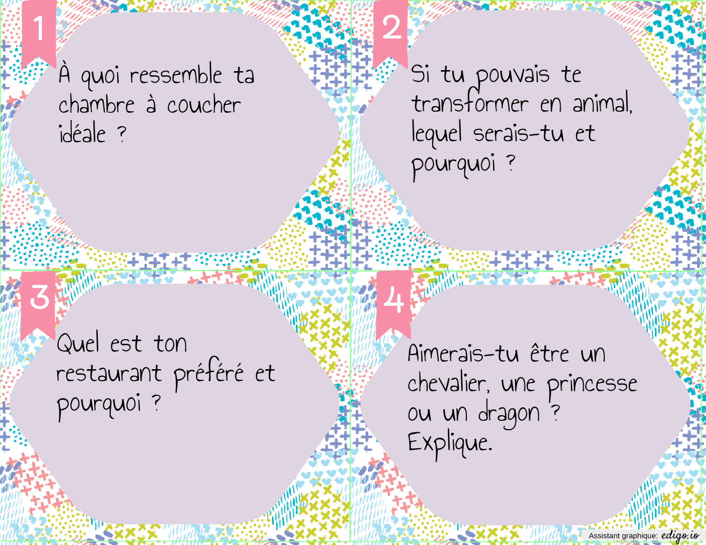 Cartes à tâche - Thèmes pour écritures libres, 6e année, 5e année, 4e ...
