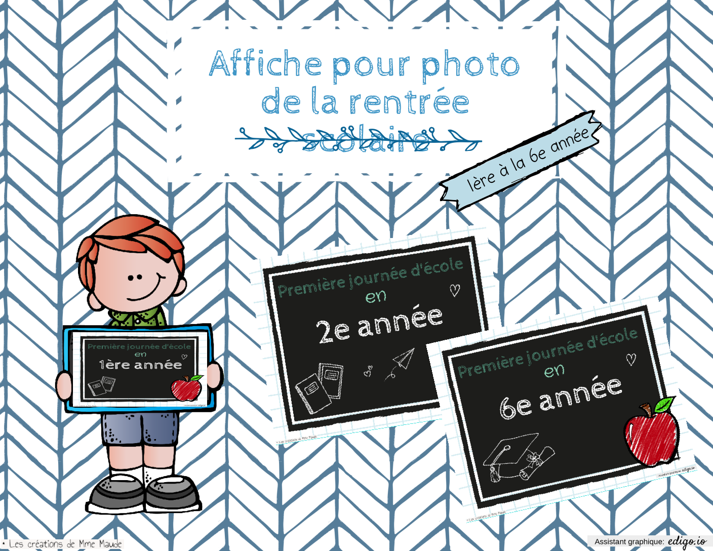 Première journée d'école 1 à 6, Sixth grade, Fifth grade, Fourth grade ...