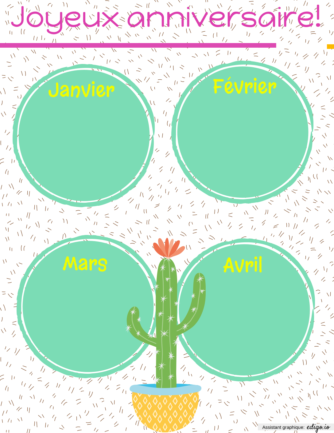 Anniversaires, 6e année, 5e année, 4e année, 3e année, 2e année, 1re ...