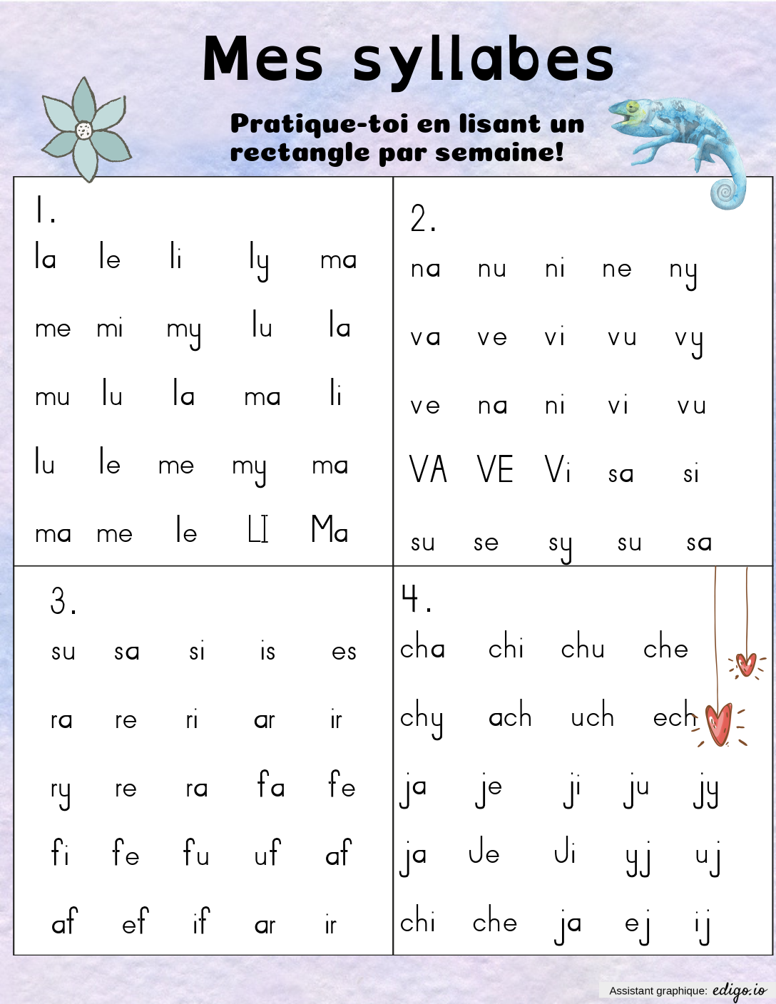 Fiche De Syllabe Imprimer Fiche De Syllabe Imprimer