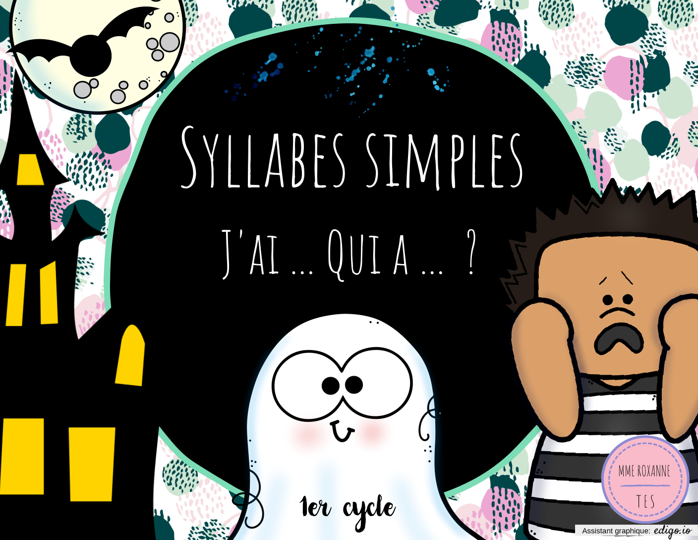 Syllabes simples Halloween, CP, Cartes de jeu, Lecture - Edigo